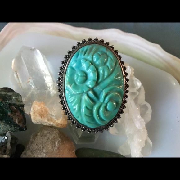 Amy Kahn Russell | Jewelry | Amy Kahn Russell Carved Turquoise | Poshmark
